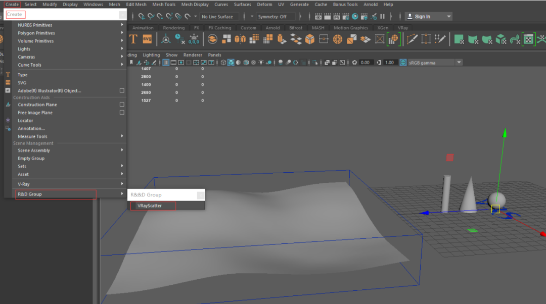 MAYA | VRay Scatter 散布基础-数艺网